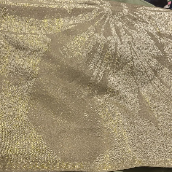 Calvin Klein | Accessories | Calvin Klein Gold Metallic Scarf | Poshmark